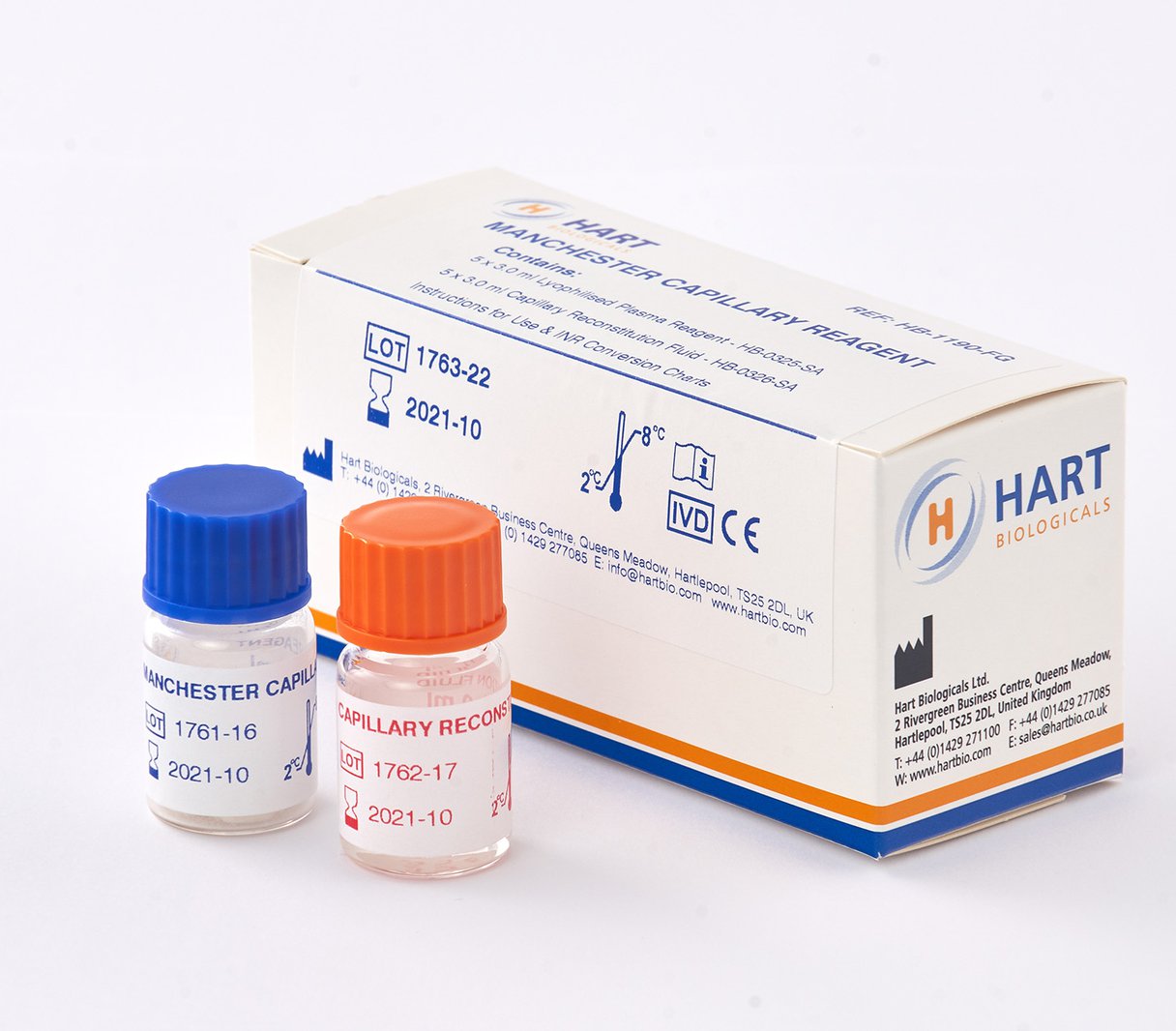 Manchester Capillary Reagent - 5 x 3.0ml | Hart Biologicals