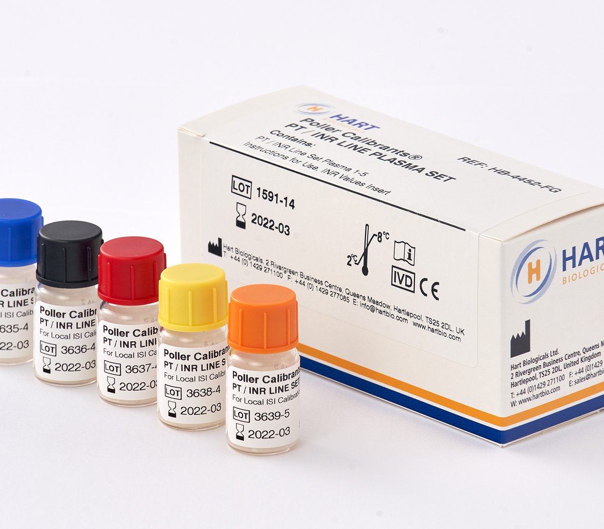 Poller Calibrants® PT / INR Line Plasma Set | Hart Biologicals