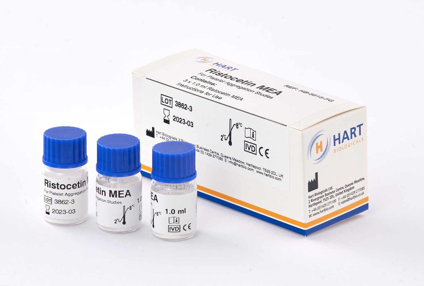 Ristocetin MEA Test - 3 x 1.0ml | Hart Biologicals
